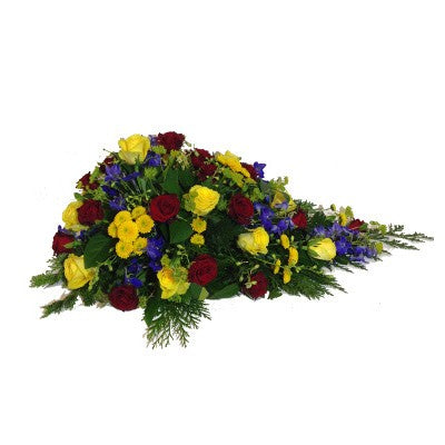 Liggande sorgbukett – Agnes & Lisa Blommor - Blommor.nu